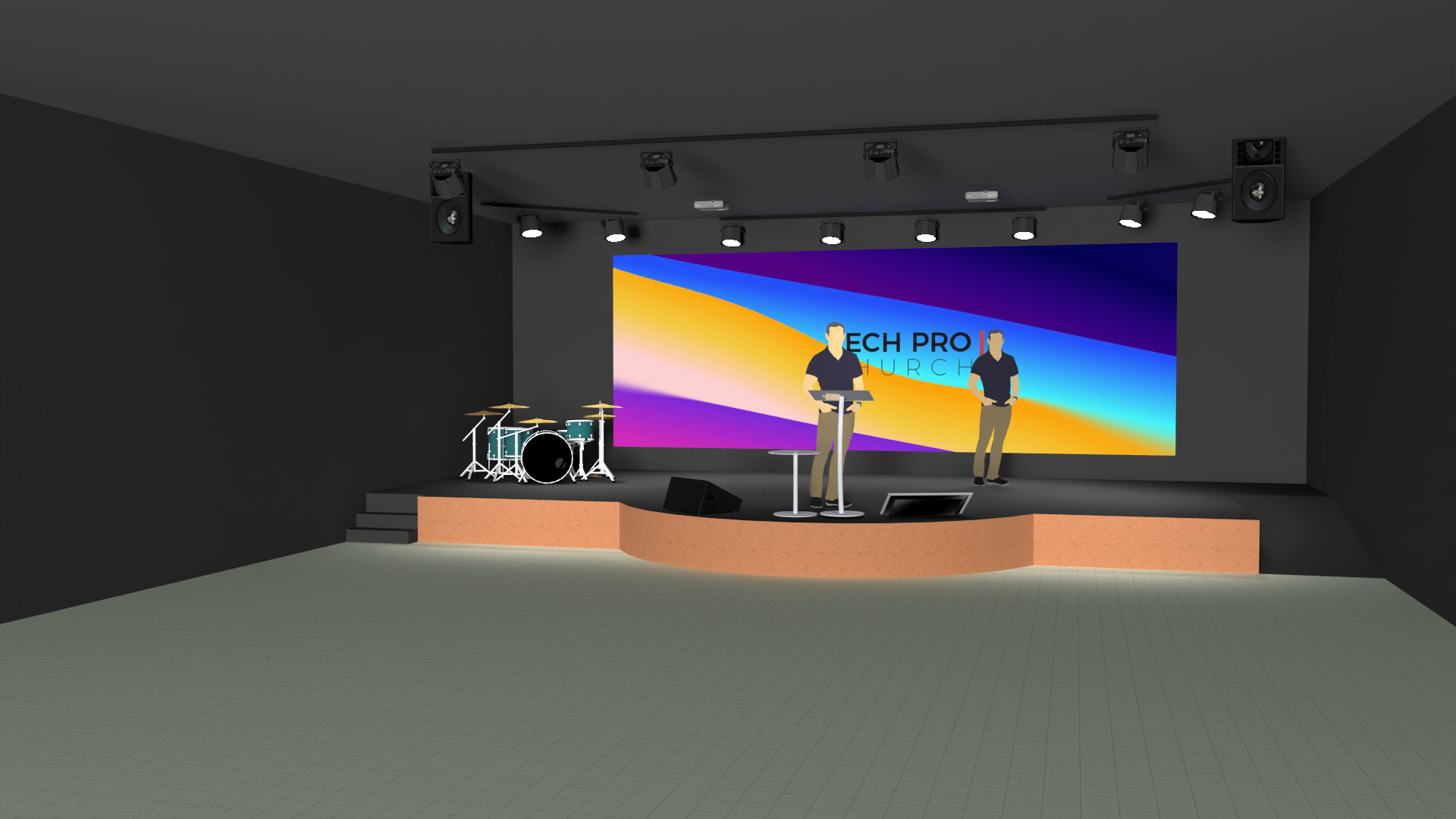 Consultoria De Projeção Panorâmica Tech Pro Church Tech Pro Church
